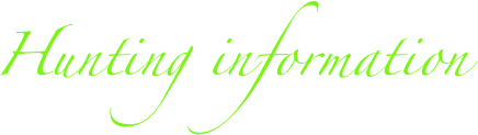 Hunting information